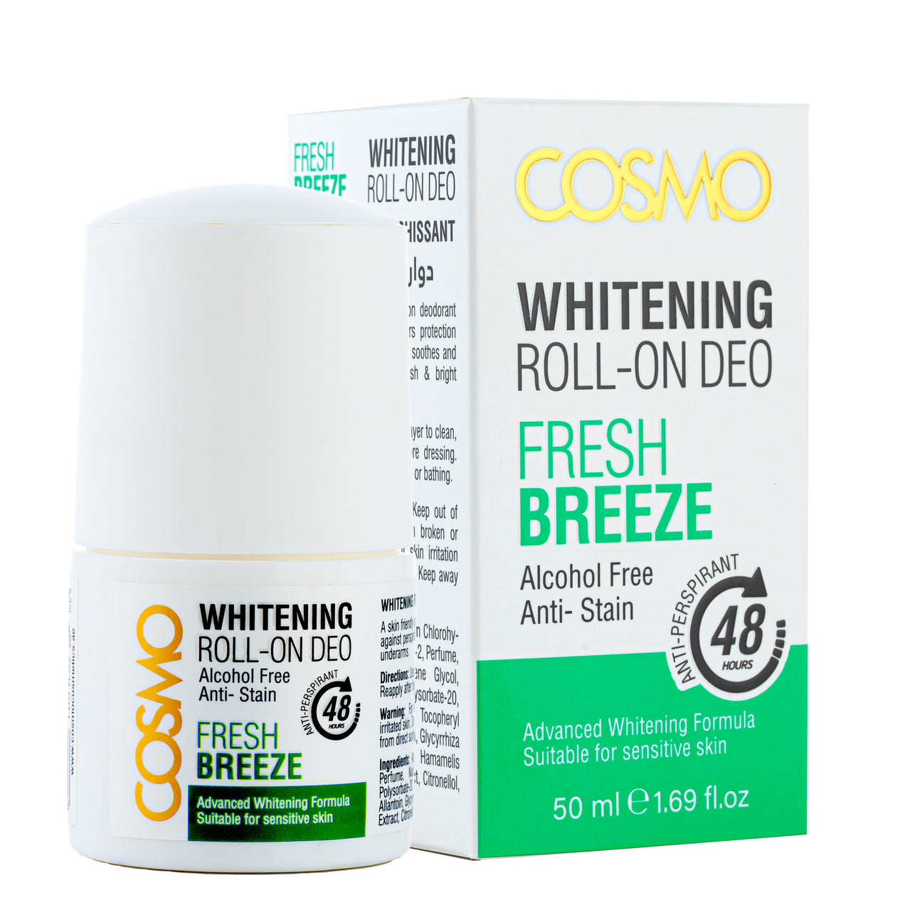 Cosmo Fresh Breeze Whitening Roll On Deo - Bimzee Beauty Store